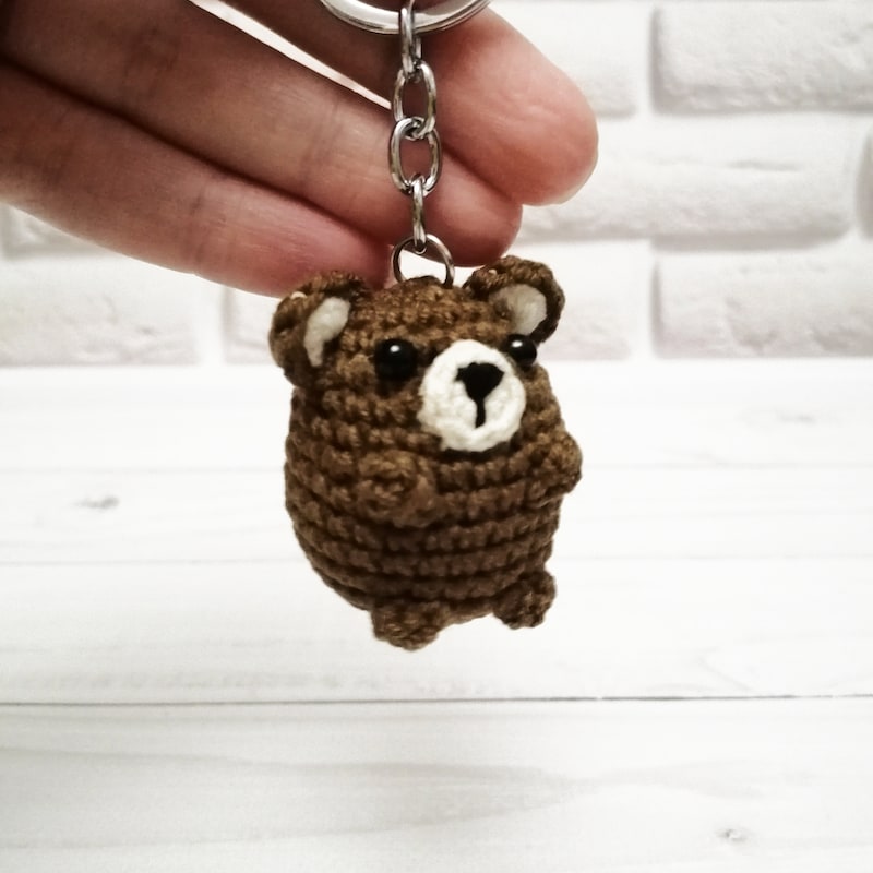 Bear Keychain - Etsy