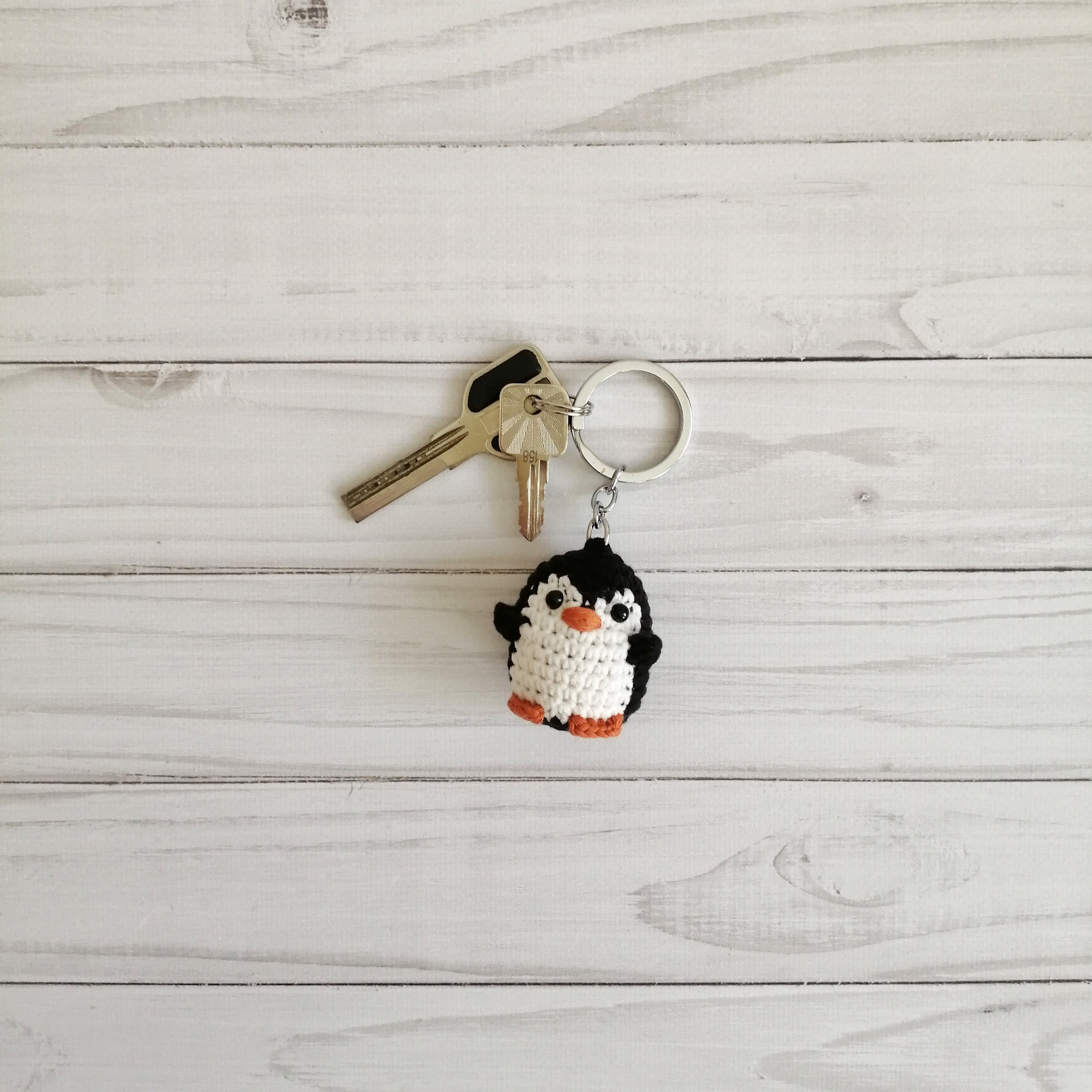 Crochet Penguin Keychain Keyring Mini Penguin - Etsy Singapore