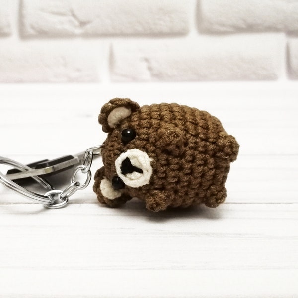 Bear Keychain - Etsy