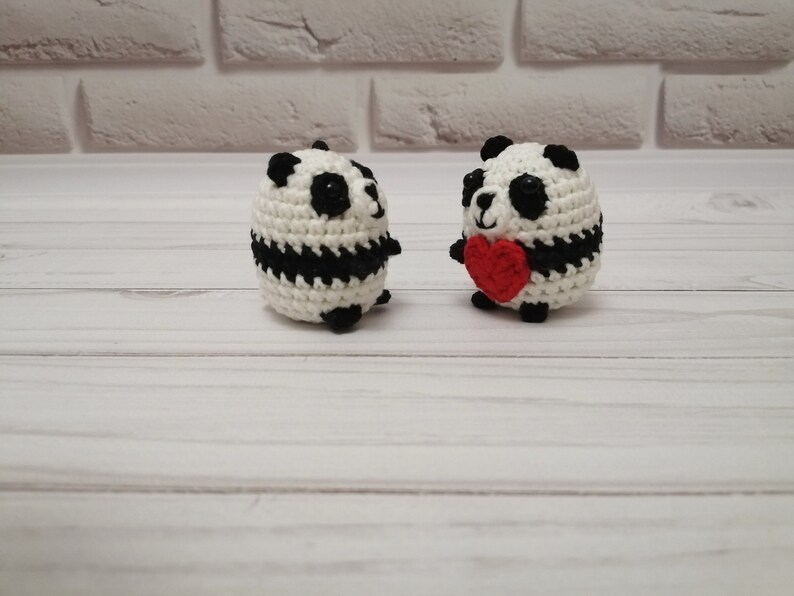 Tiny Crochet Animal Amigurumi Panda - Etsy