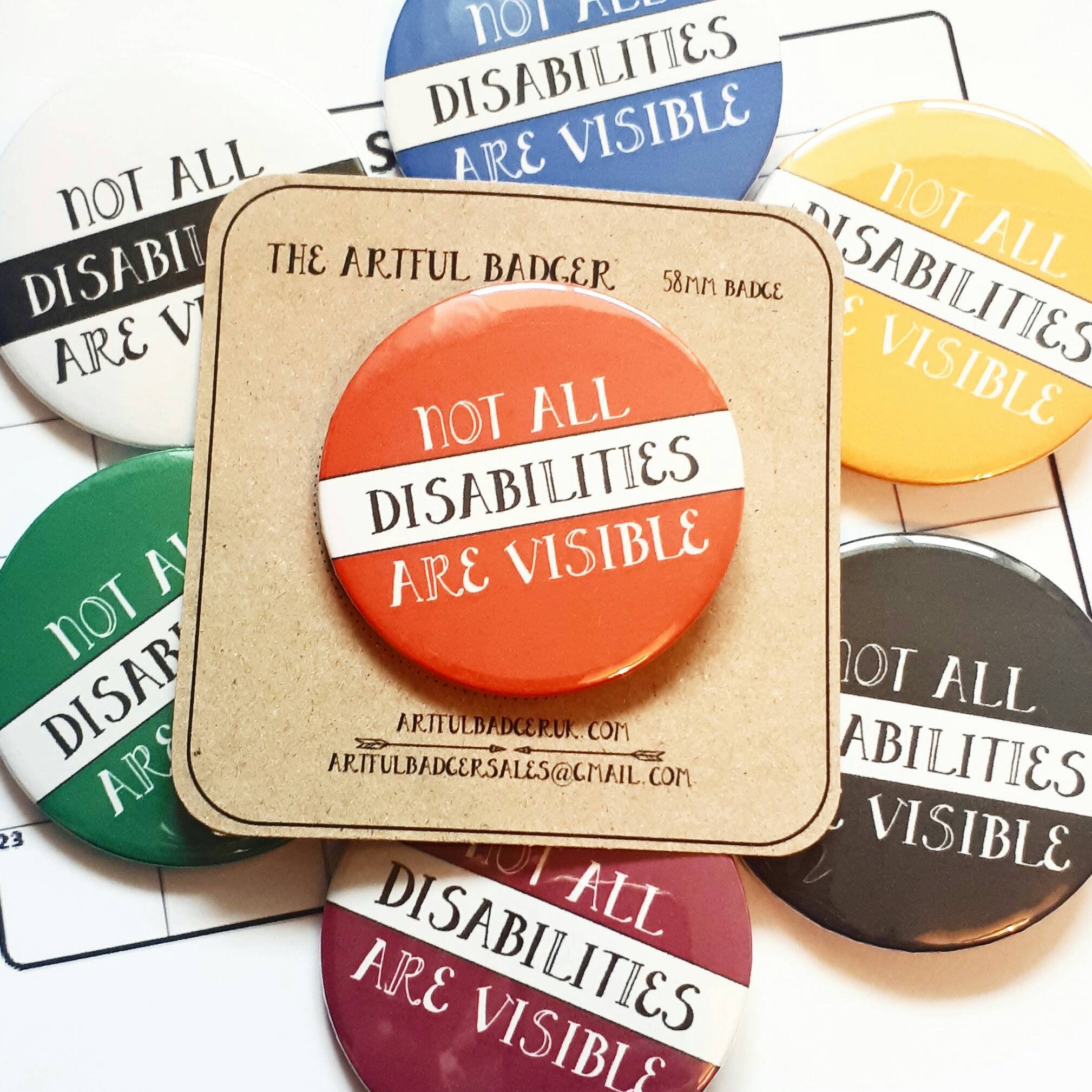 Not all disabilities are visible button badge. Hidden | Etsy Not all disabilities are visible button badge. Hidden | Etsy