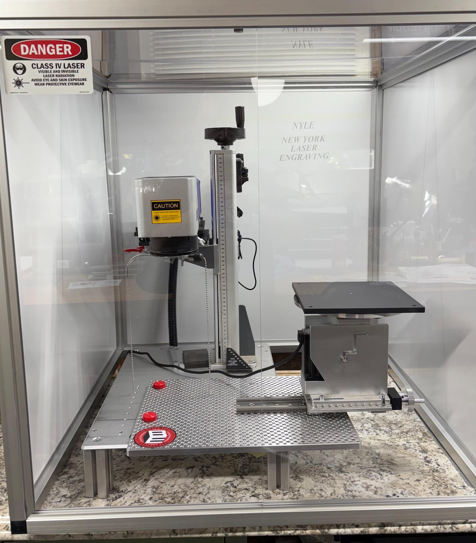 Fume Enclosure. Fiber, CO2, UV Galvo Laser Engraver, 30x30x30 White ...