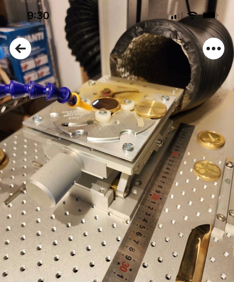 All Aluminum, Self Centering Chuck or Vise for Laser Engraving. Galvo ...