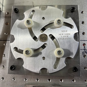 All Aluminum, Self Centering Chuck or Vise for Laser Engraving. Galvo ...