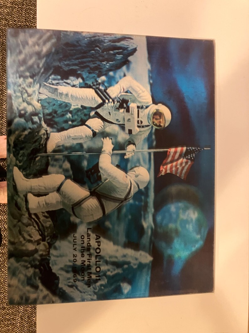 Vintage Lenticular Moon Apollo Landing Photo - Etsy