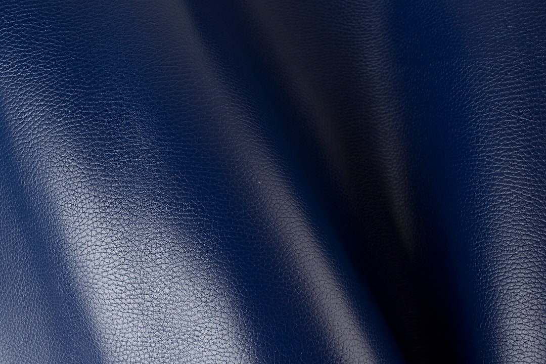 Dark Blue ITALIAN FLEET Leather Calf Cow Hide Scraps Scrap Square ...