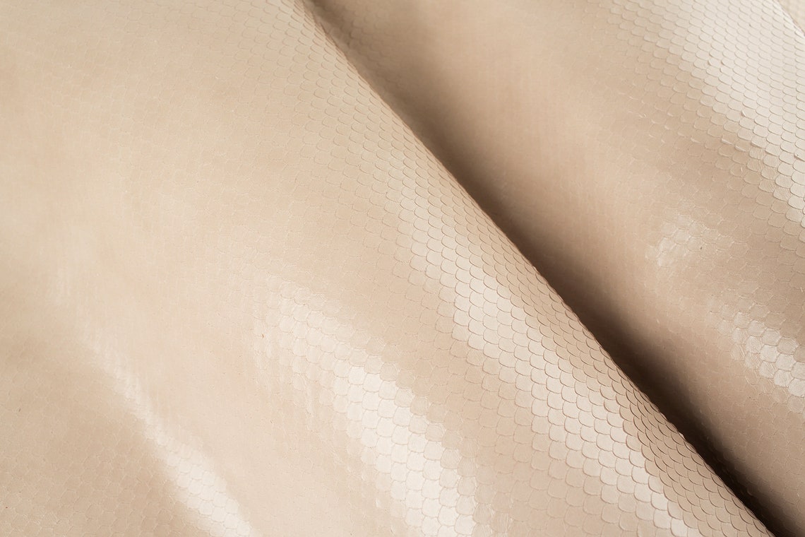 MILK ITALIAN Python Print ITALIAN Leather Calf Cow Hide Scraps - Etsy