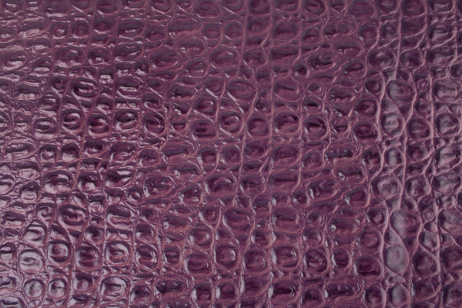 VIOLET Crocodile Embossed Print ITALIAN Leather Calf Cow Hide Scraps ...