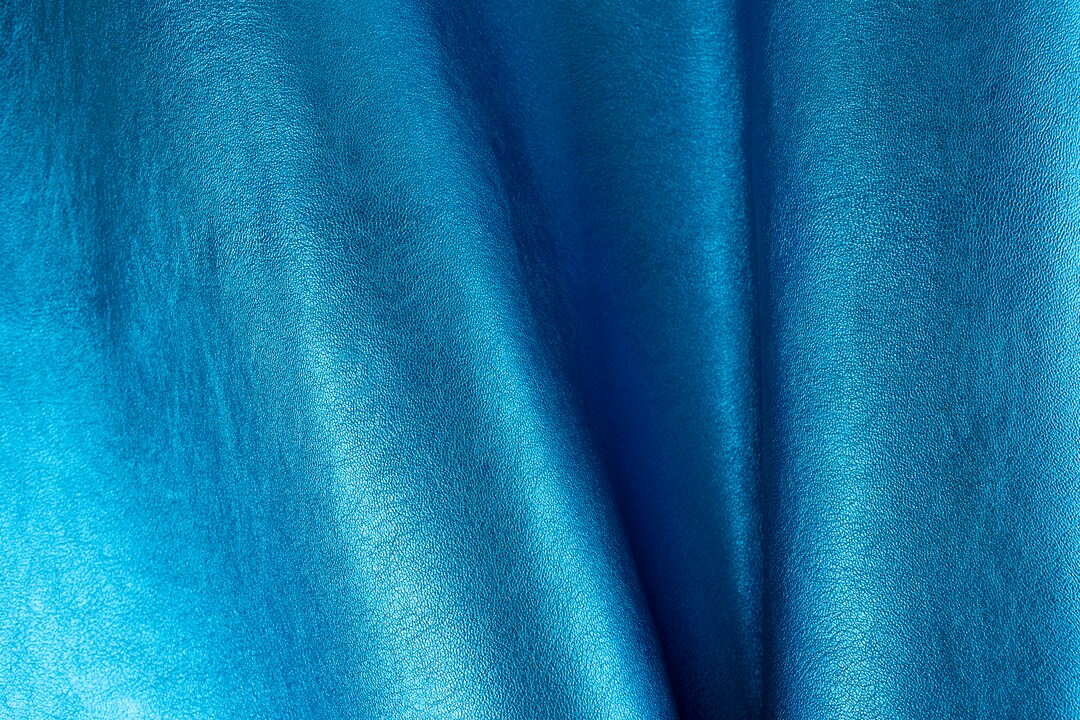 Blue ITALIAN Lambskin Sheep Leather Hide Skin Hides Nappa (5+ Sqf) (B1 ...