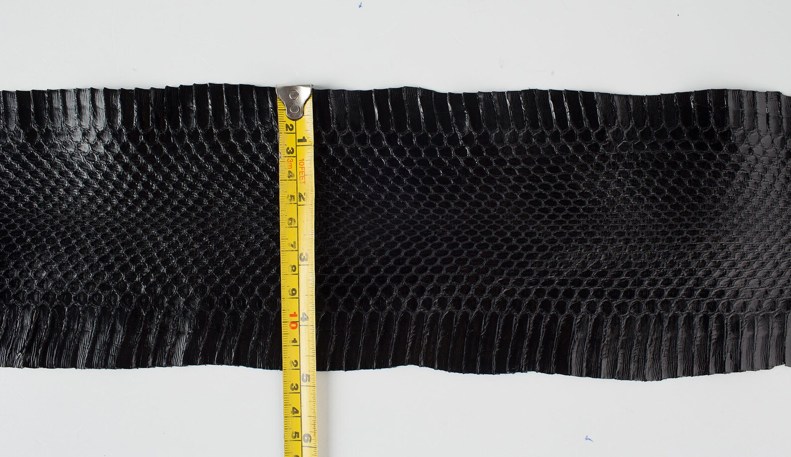 Black ITALIAN Genuine SNAKE Leather Glossy Skin AYERS - Etsy