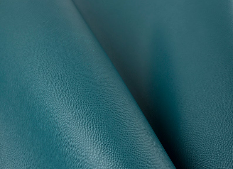 Sea Wave ITALIAN SAFFIANO Leather Calf Cow Hide Scraps Scrap - Etsy