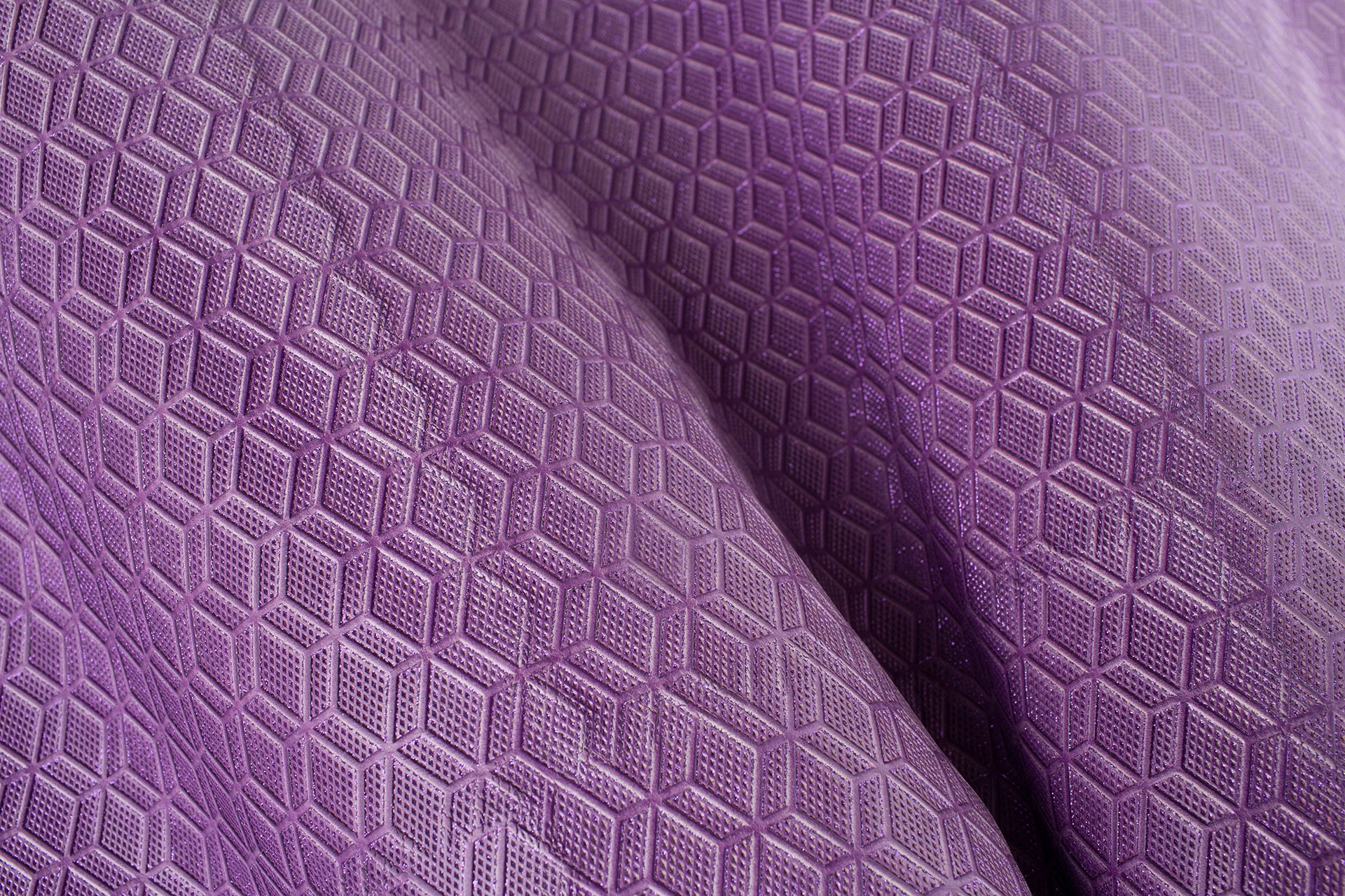 VIOLET Rhombus Embossed Print ITALIAN Leather Calf Cow Hide | Etsy