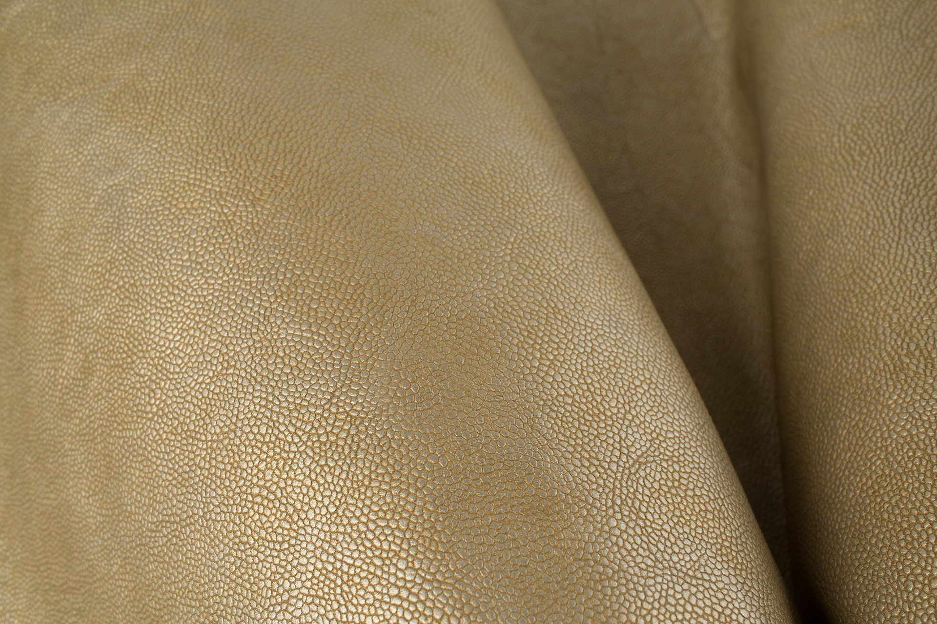 Old Gold ITALIAN CAVIAR Leather Calf Cow Hide Scraps Scrap Square ...
