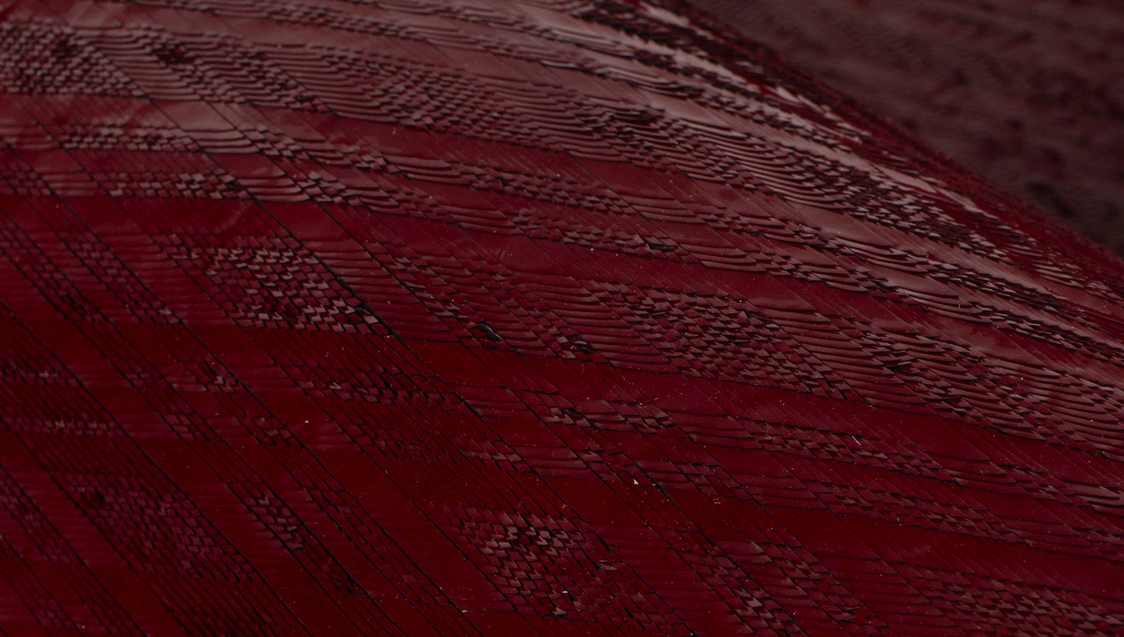 Dark Red Embossed Print Italian Leather Calf Cow Hide Scraps Scrap ...