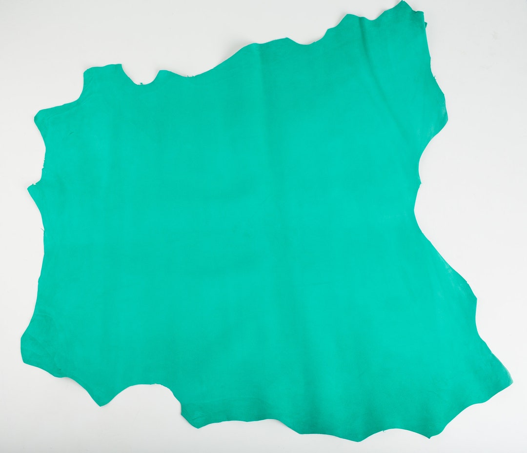 GREEN MINT #502 ITALIAN Goat Suede Velours Leather Hide Skin Hides - Etsy