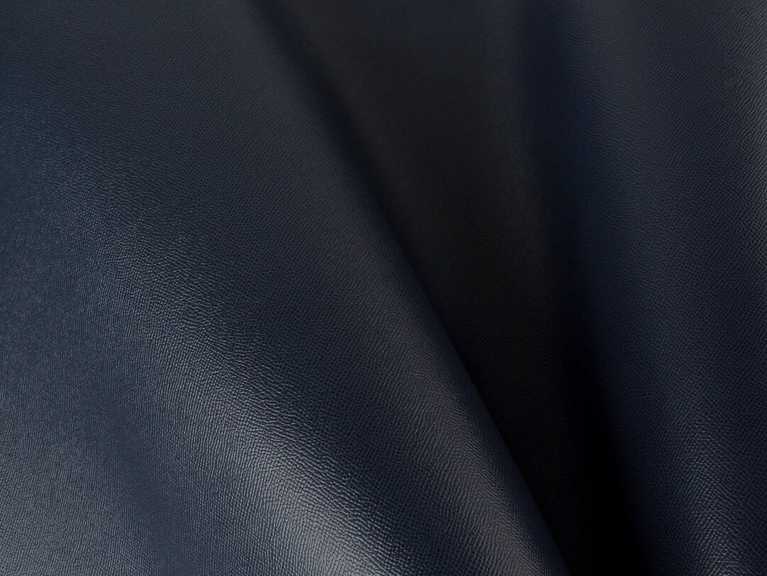 Dark BLUE ITALIAN SAFFIANO Leather Calf Cow Hide Scraps Scrap Square ...