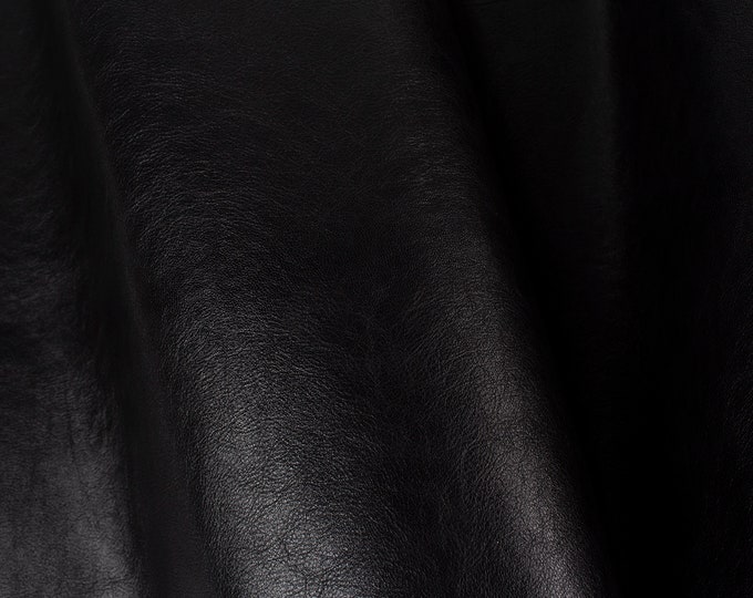 Black Vintage ITALIAN Lambskin Sheep Leather Hide Skin Hides Nappa (4 ...