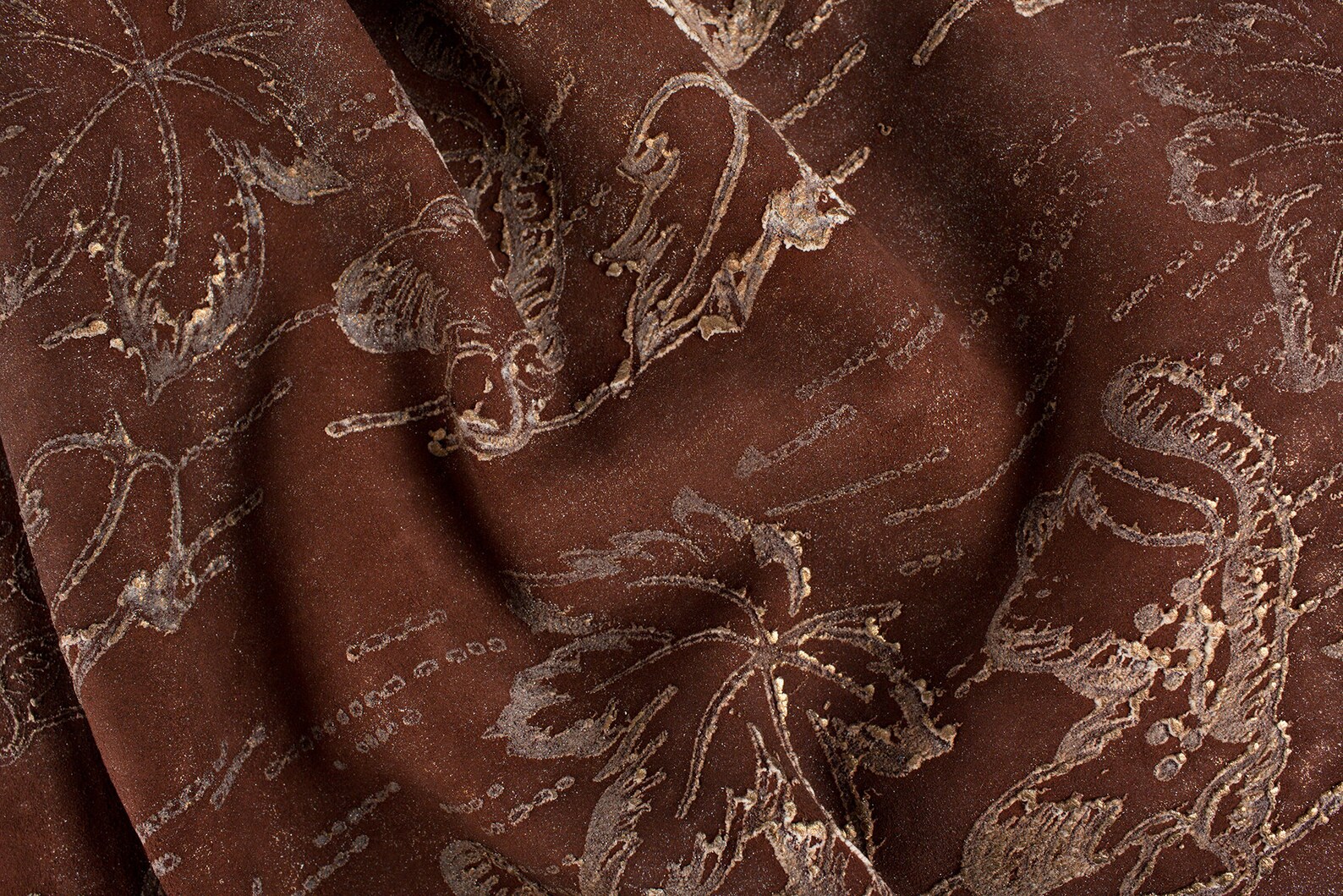 Bpown ITALIAN Goat Suede Velours With Embossing Leather Hide - Etsy