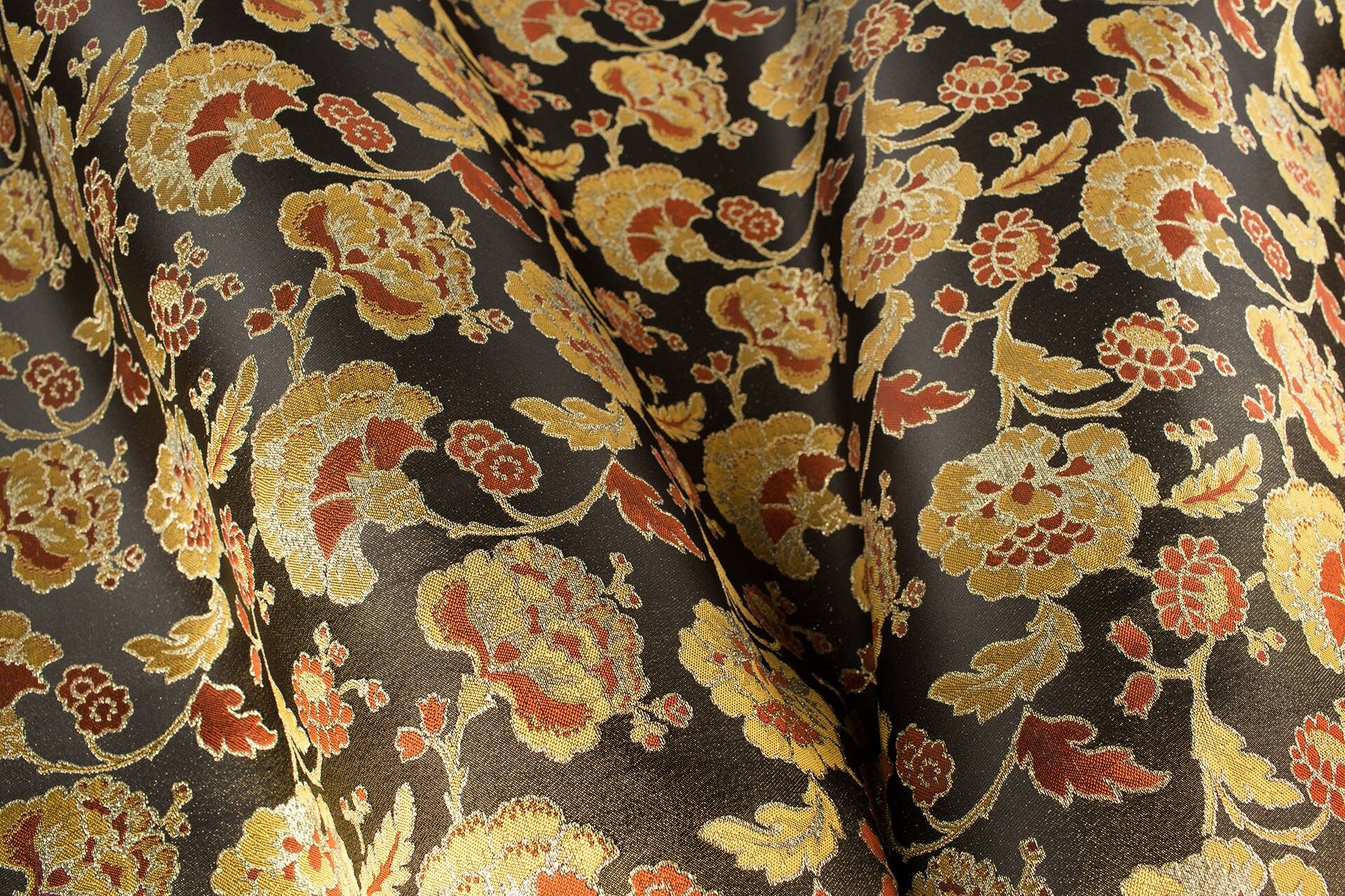 Brown-Gold Italian Brocade Samite Gold-Cloth Haberdashery | Etsy