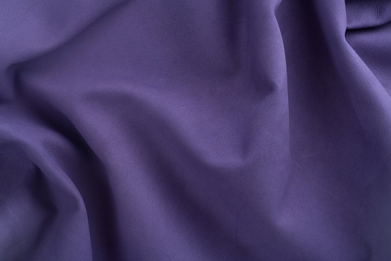 Blue Night Violet ITALIAN Goat Suede Velours Leather Hide Skin Hides ...