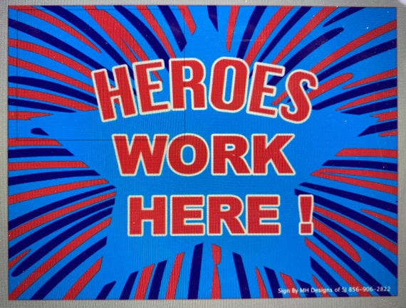 Heroes Work Here SVG PDF | Etsy