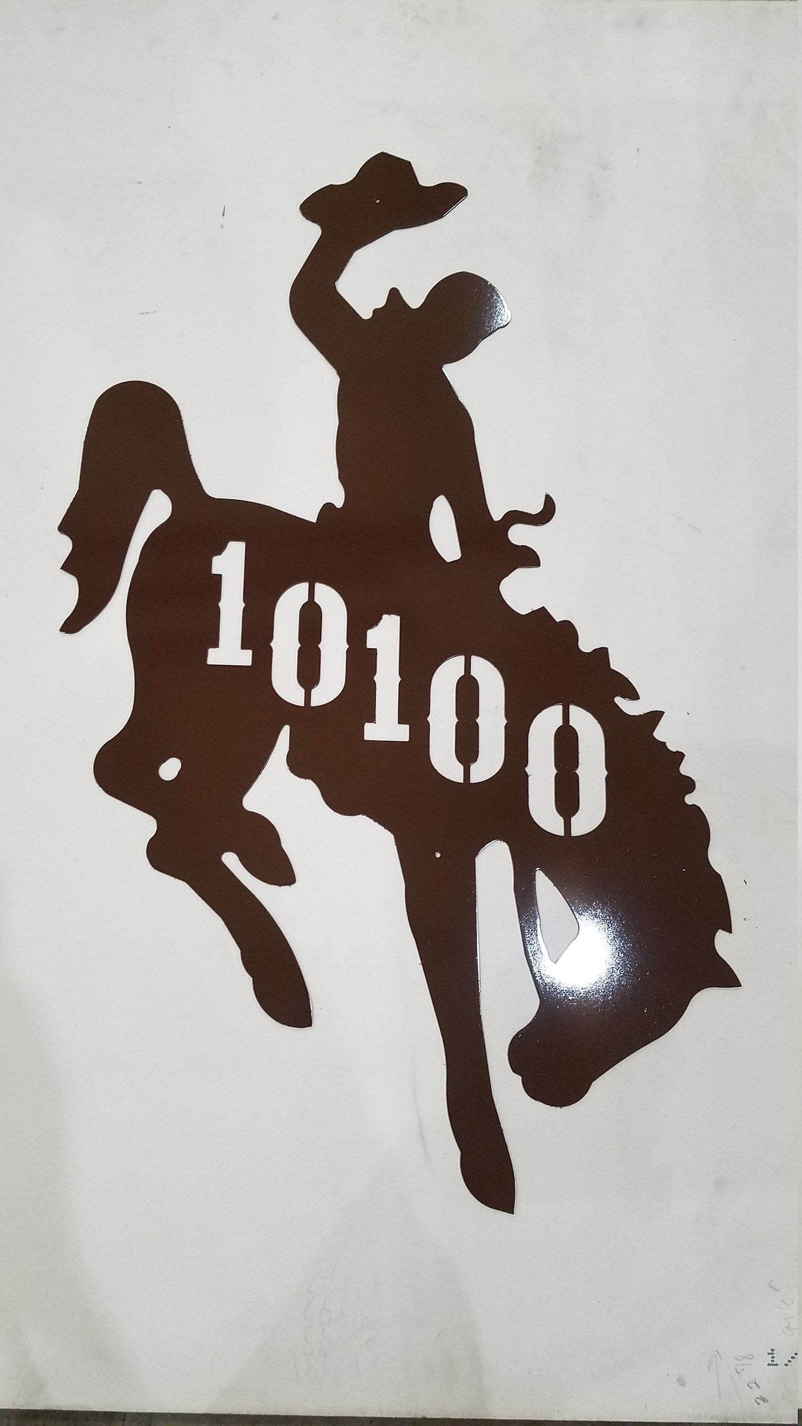 Personalized Wyoming Steamboat Sign – Custom Bucking Horse & Rider ...
