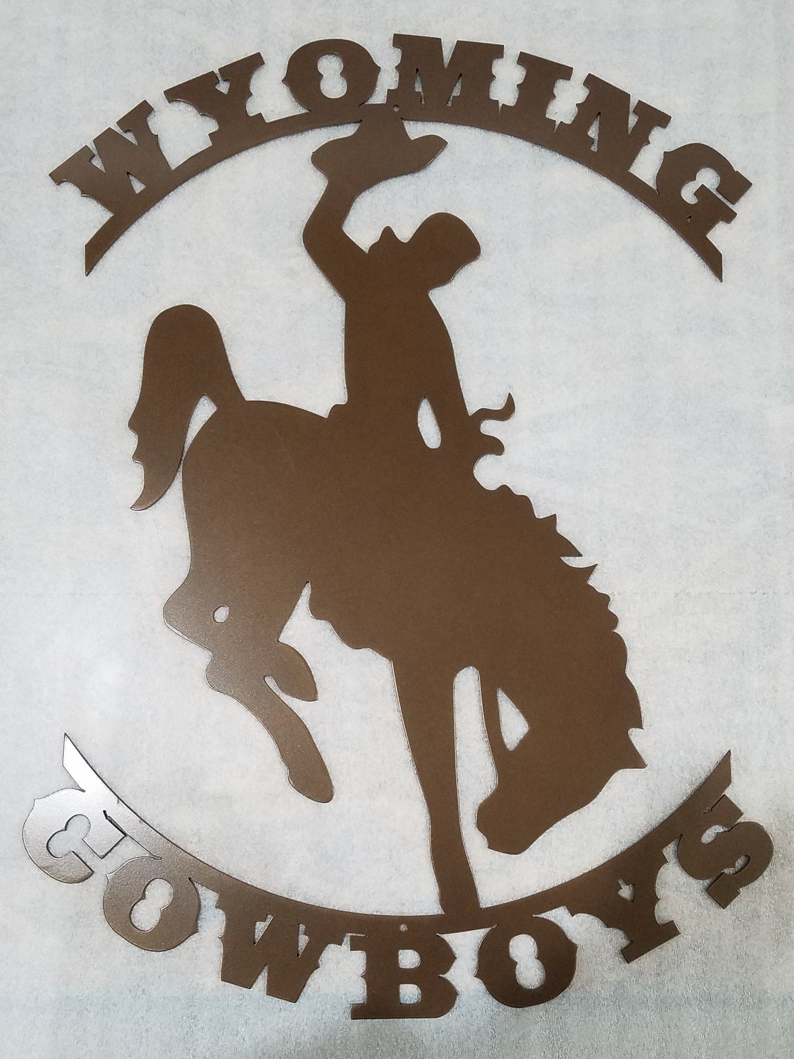 Wyoming Cowboys Arched Script Steamboat - Etsy