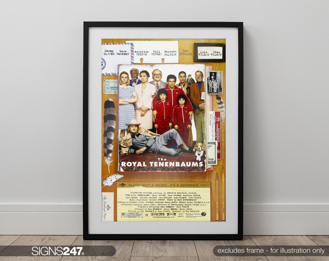 The Royal Tenenbaums Movie Poster Danny Glover Bill Murray Gene Hackman ...
