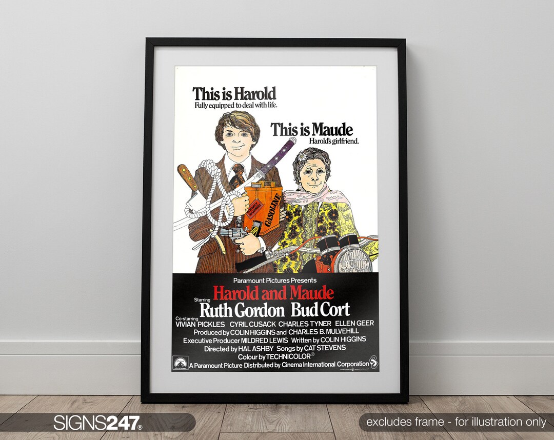 Harold and Maude Poster | Movie Poster | Movie Prints for Cinema Rooms ...