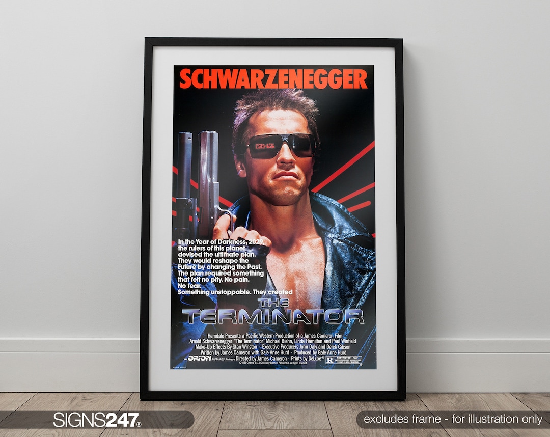 The Terminator Arnold Schwarzenegger Poster Movie Poster Movie Prints ...
