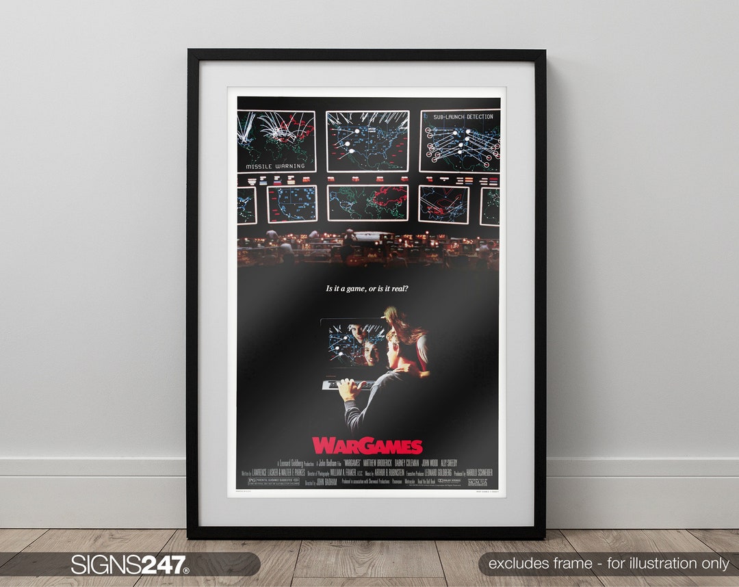 Wargames Poster | Matthew Broderick | Dabney Coleman | John Wood | 1983 ...
