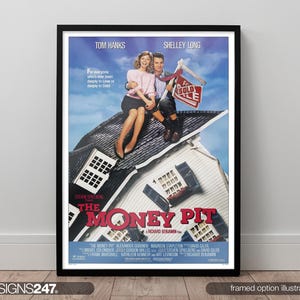The Money Pit Movie Poster | Tom Hanks | Shelley Long | 1986 | Movie ...