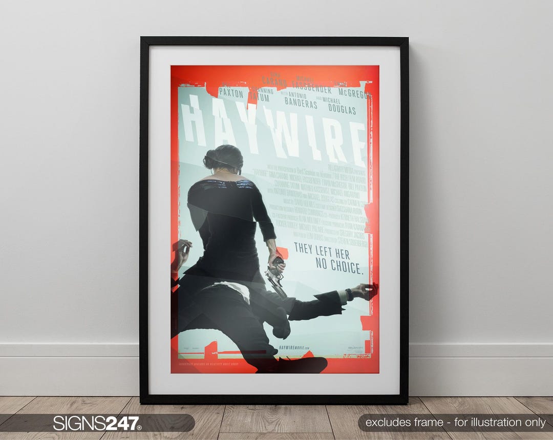 Haywire Poster Gina Carano Bill Paxon Michael Fassbender 2011 Movie ...