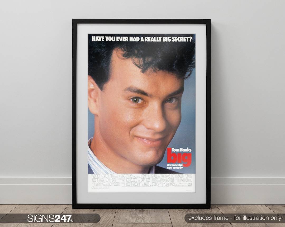 Big Movie Poster Tom Hanks 1988 Movie Prints for Cinema Rooms Wall Art ...