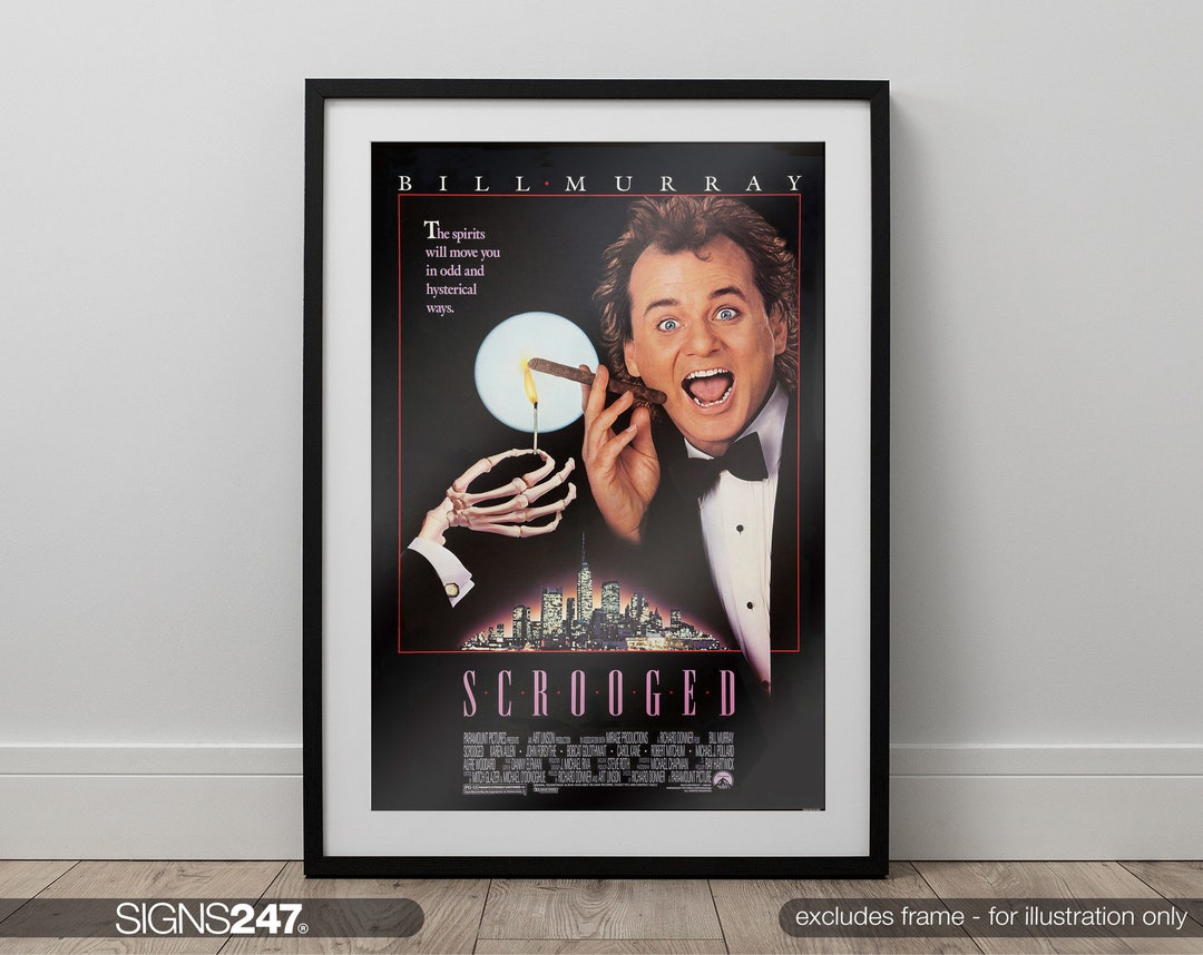 Scrooged Poster Movie Poster Bill Murray 1988 Movie Prints for Cinema ...
