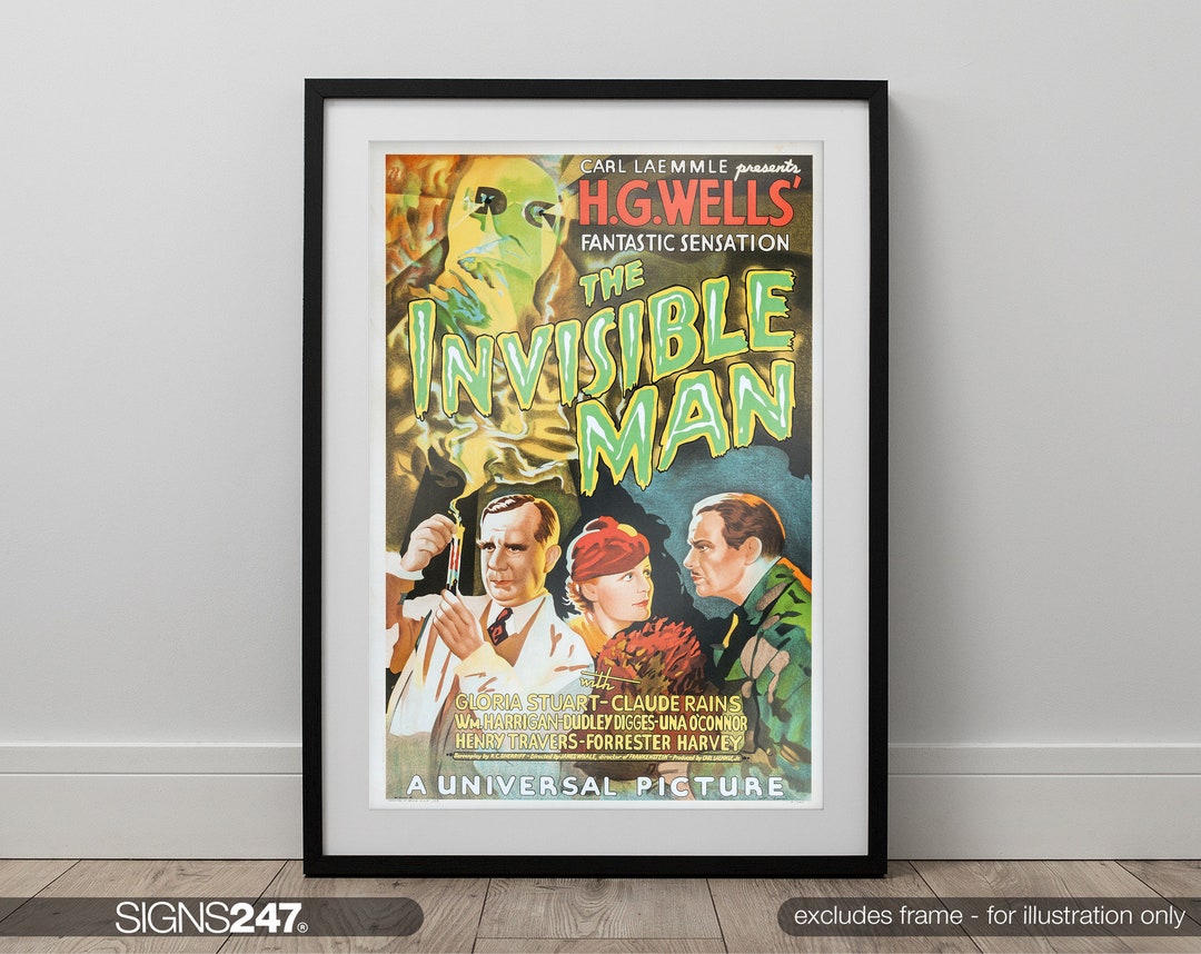 The Invisible Man Poster Movie Poster 1933 Movie Prints for Cinema ...
