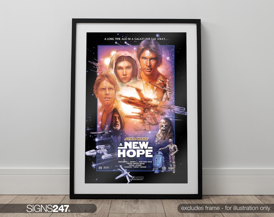 Star Wars A New Hope Poster | Movie Poster | Movie Prints for Cinema ...