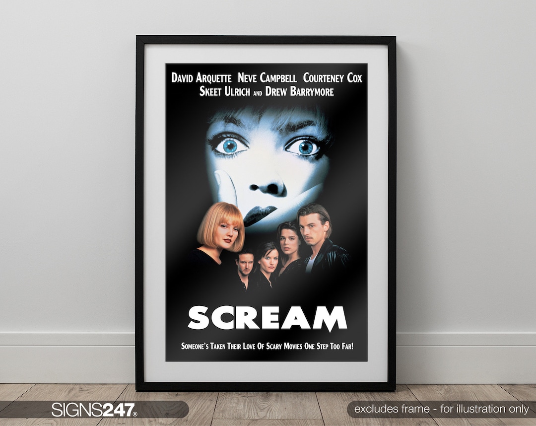 Scream 1996 Teaser Poster Movie Poster Movie Prints for Cinema Rooms ...