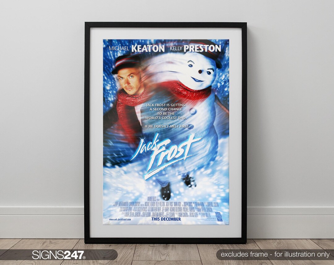 Jack Frost Poster Michael Keaton Kelly Preston Mark Addy 1998 Movie ...