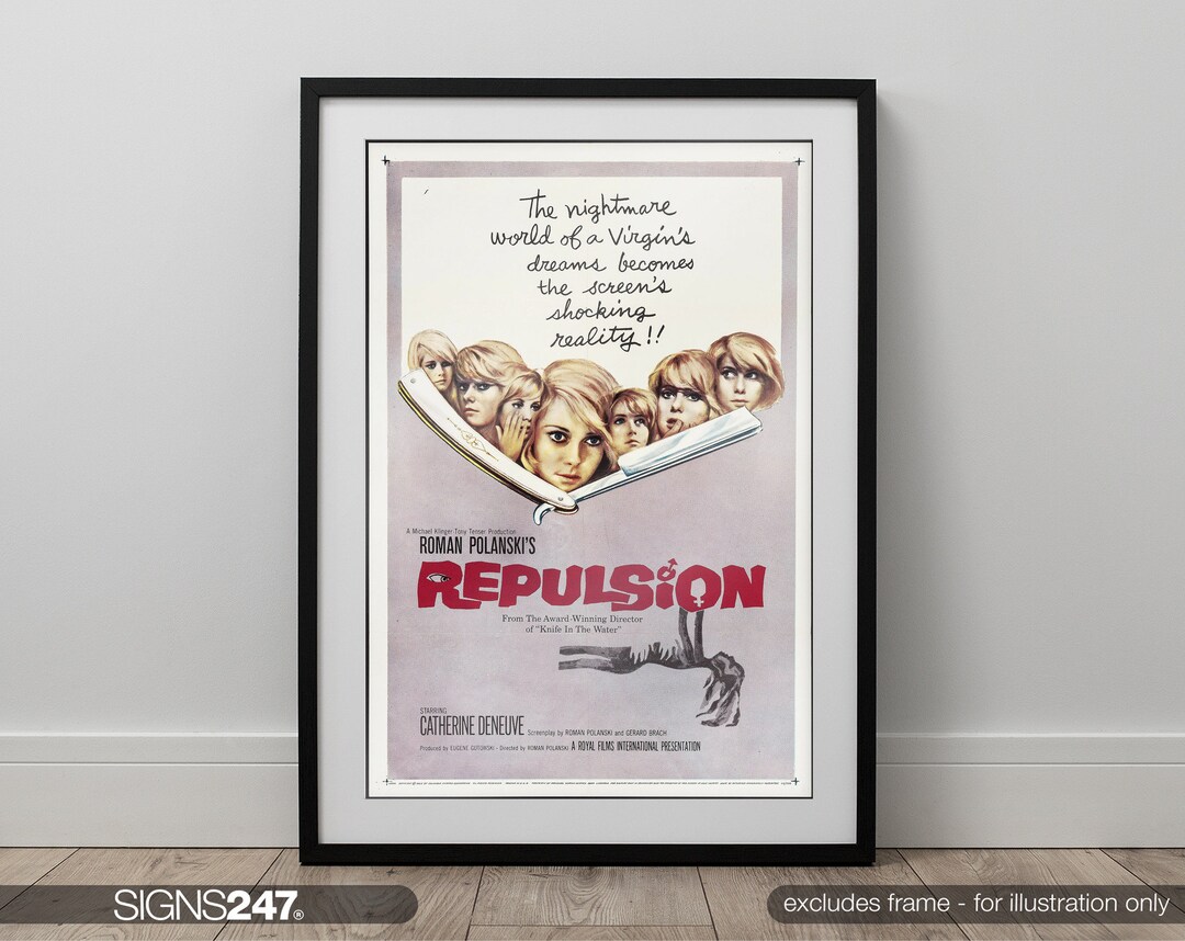Repulsion Poster Catherine Deneuve Yvonne Furneaux Roman Polanski 1965 ...
