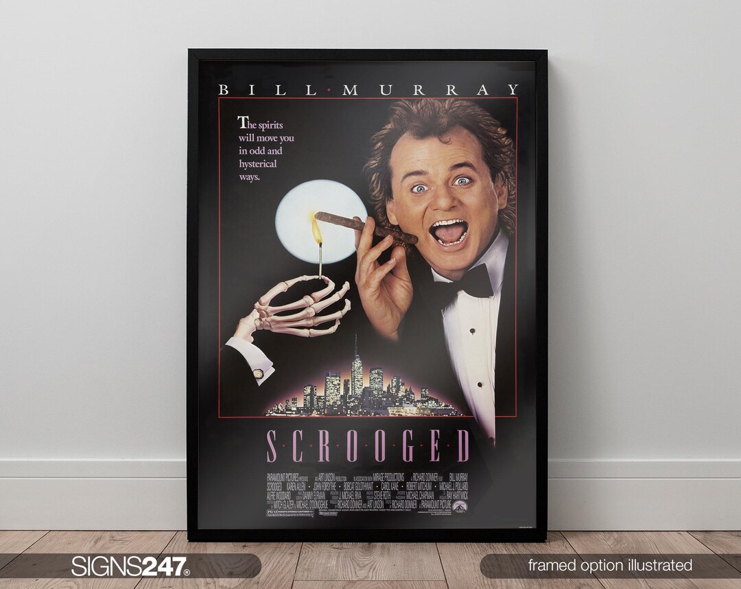 Scrooged Poster | Movie Poster | Bill Murray | 1988 | Movie Prints for ...