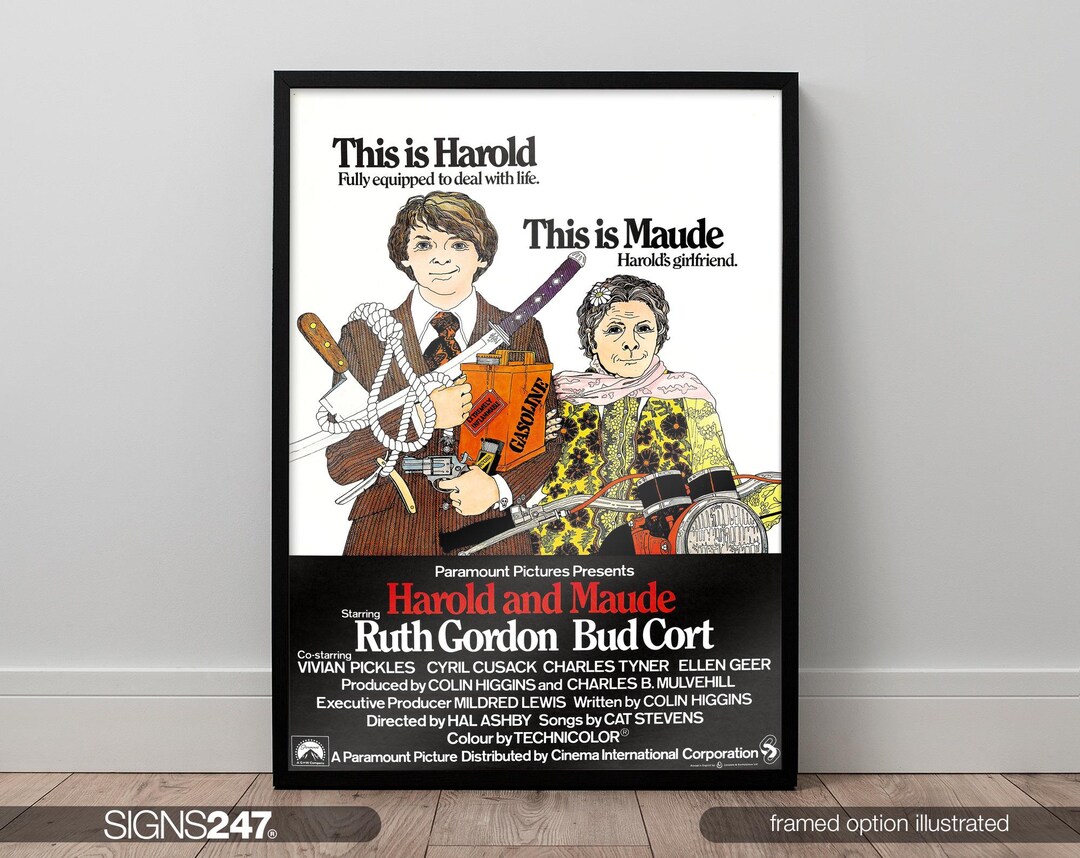 Harold and Maude Poster | Movie Poster | Movie Prints for Cinema Rooms ...