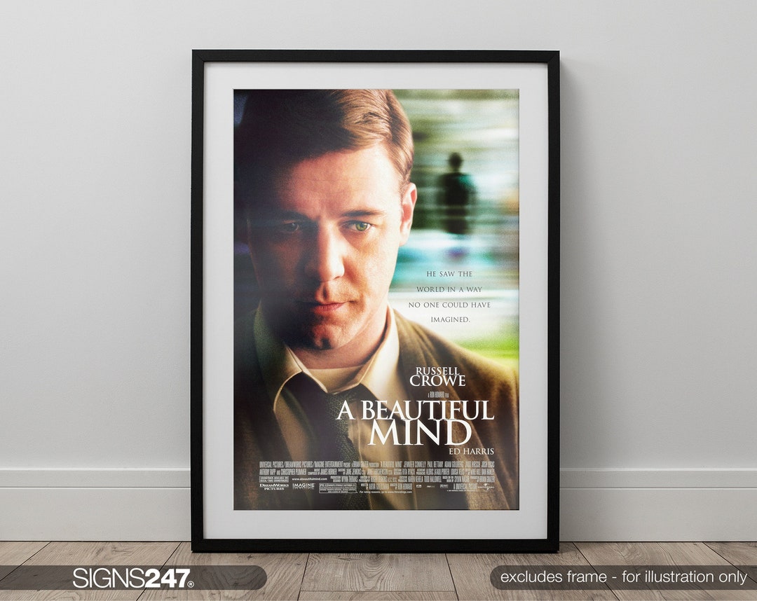 A Beautiful Mind Poster | Movie Poster | Russell Crowe | 2001 | Movie Prints for Cinema Rooms ...