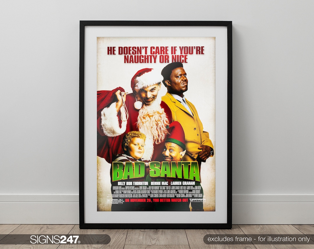 Bad Santa Movie Poster 2003 Movie Prints for Cinema Rooms - Etsy