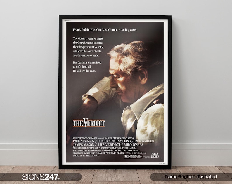 The Verdict Poster | Movie Poster | Paul Newman | 1982 | Movie Prints ...