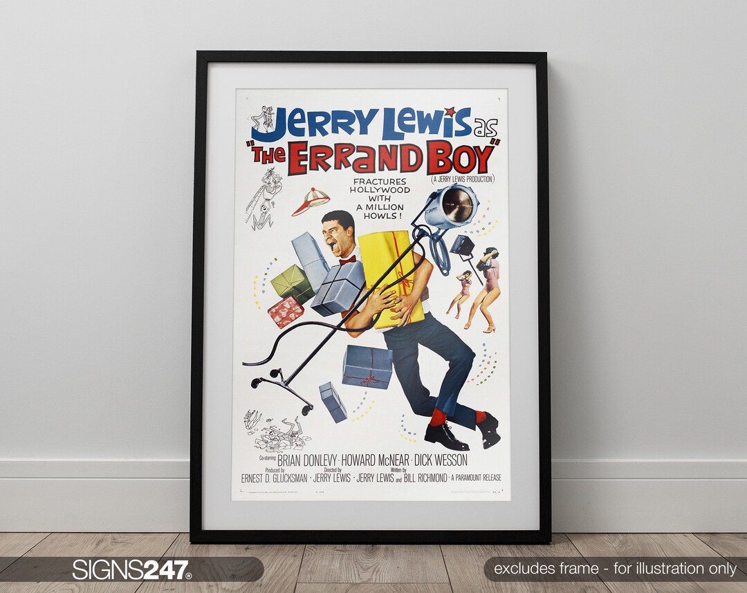 The Errand Boy Jerry Lewis Poster Movie Poster Movie Prints for Cinema ...