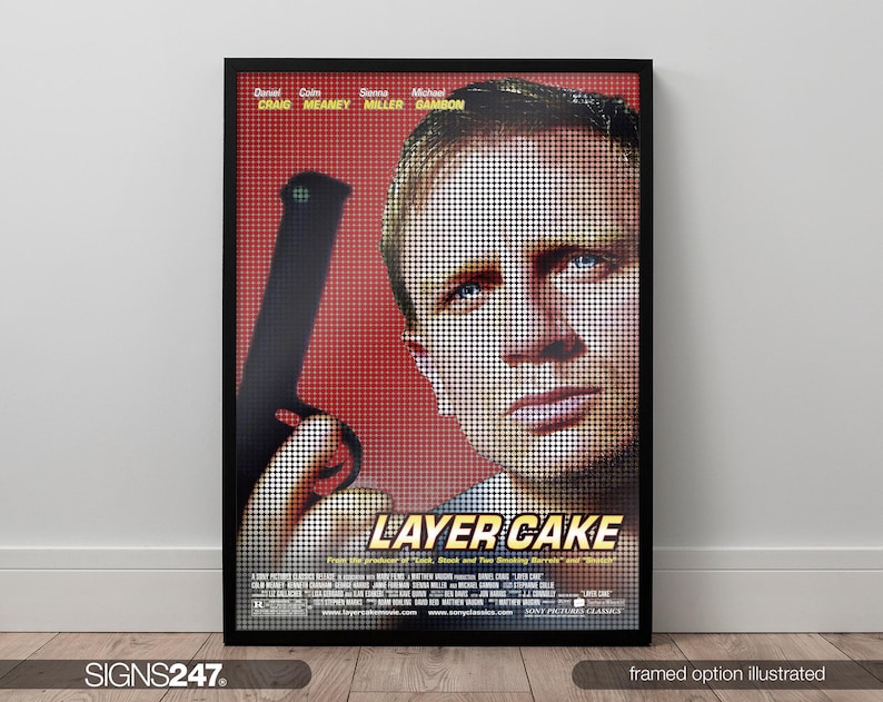 Layer Cake Movie Poster | Daniel Craig | Colm Meaney | Michael Gambon ...