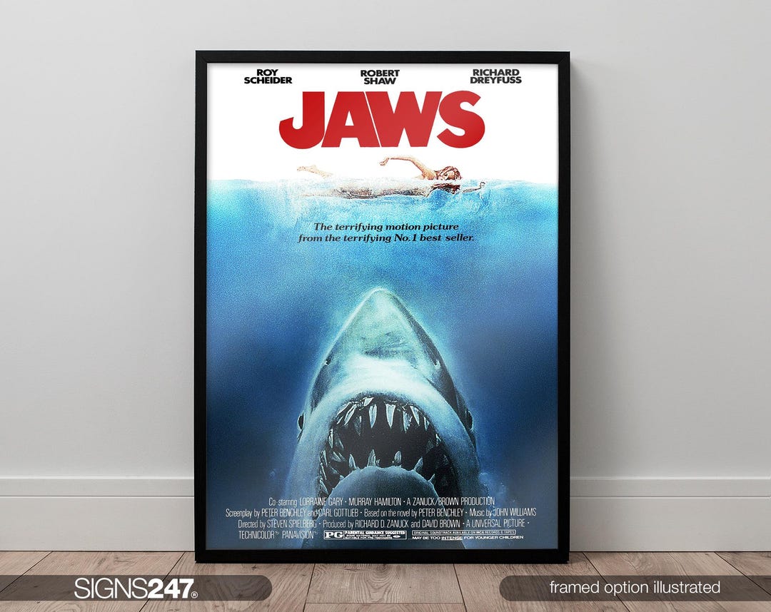 Jaws Poster | Movie Poster | Movie Prints for Cinema Rooms | Wall Art ...