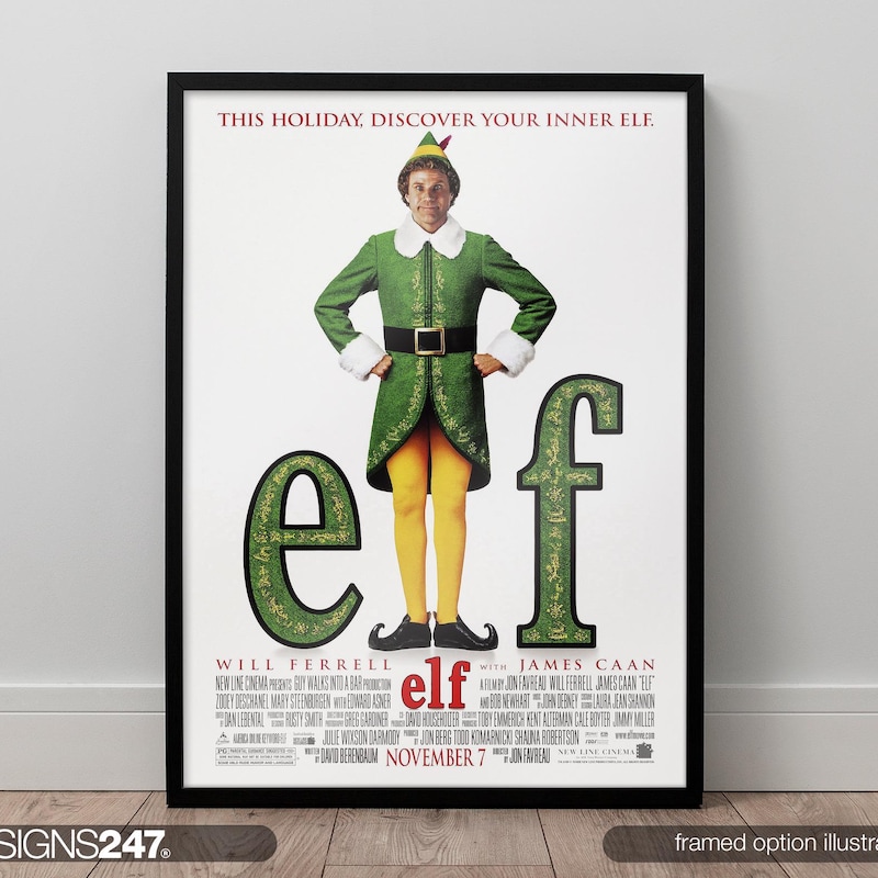 Elf Film Poster - Etsy UK