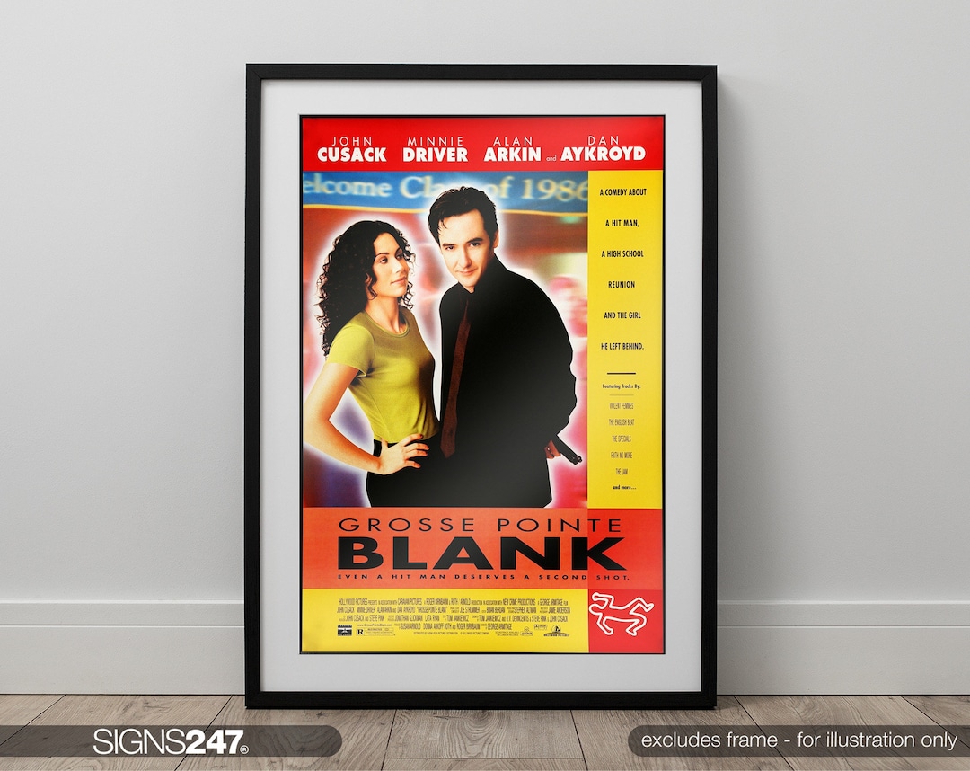 Grosse Pointe Blank Movie Poster John Cusack Minnie Driver Alan Arkin ...